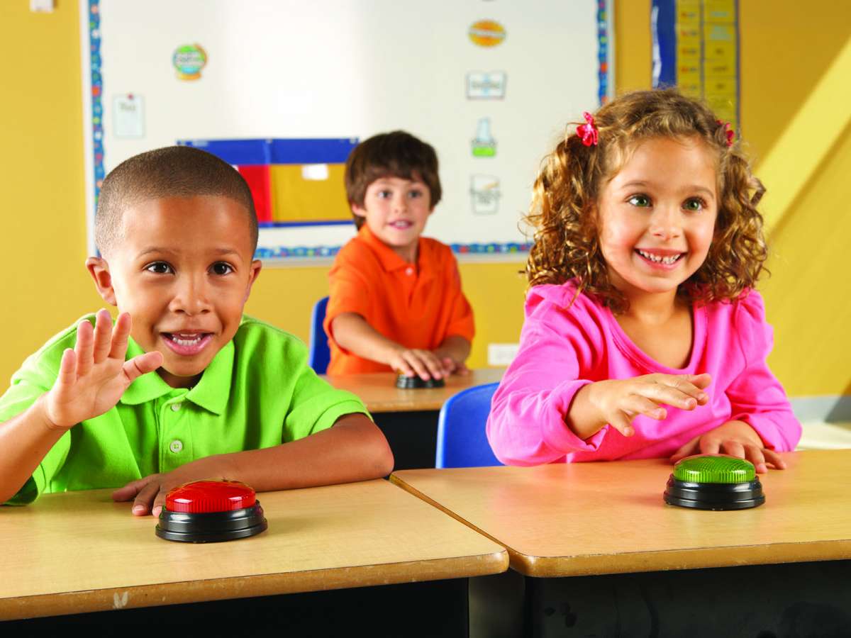 Antwort Buzzer mit Licht (4er Set) - Learning Resources